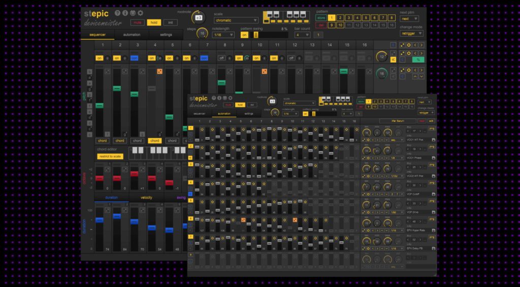 Devicemeister StepicVST: big & feature-rich MIDI step sequencer plug-in ...