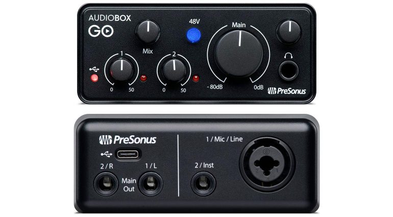PreSonus AudioBox GO: micro audio interface for big recordings ...