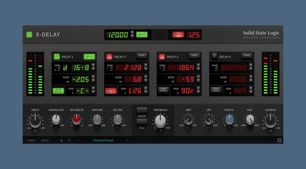 SSL X-Delay: 4-tap digital delay inspired by 80s hardware - gearnews.com
