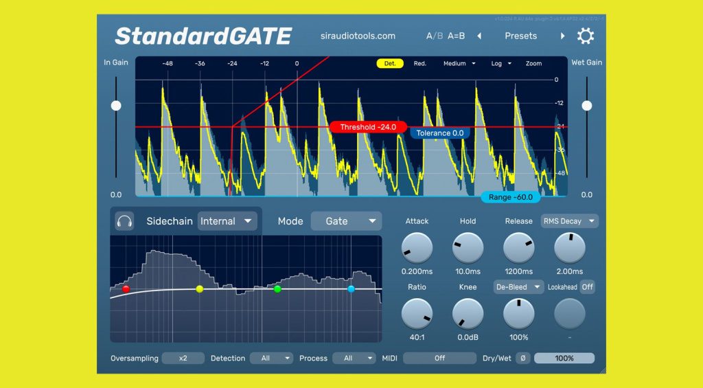 SIR Audio Tools StandardGATE is a versatile gate plug-in - gearnews.com