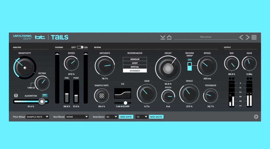 Unfiltered Audio TAILS is a unique shimmer reverb plug-in - gearnews.com