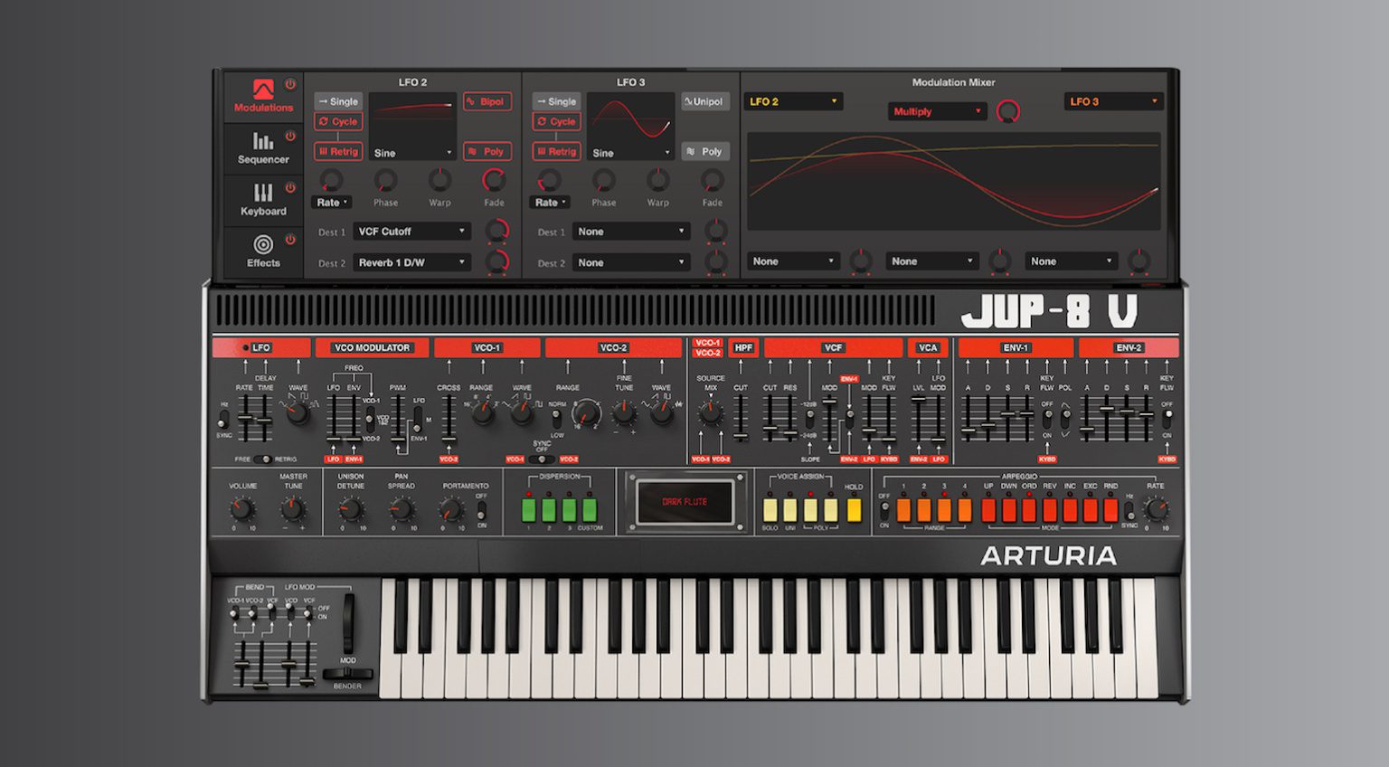 Recreating the classic Roland Jupiter-8 sound with software plugins