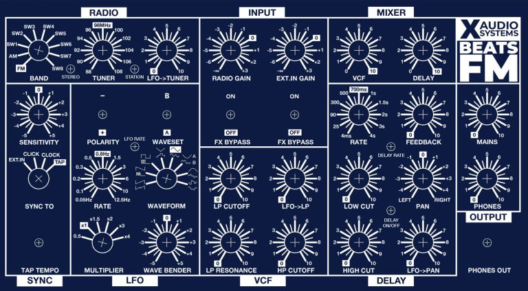X Audio Systems BEATS FM: Stereo processor and radio infused noise ...