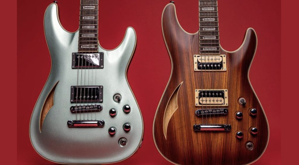 Schecter C-1 E/A Classic: Half electric, half acoustic semi-hollow ...
