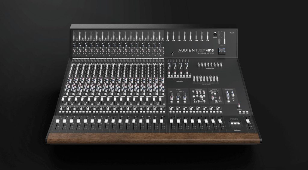 Audient ASP4816-HE analog mixer with vintage mix bus - gearnews.com