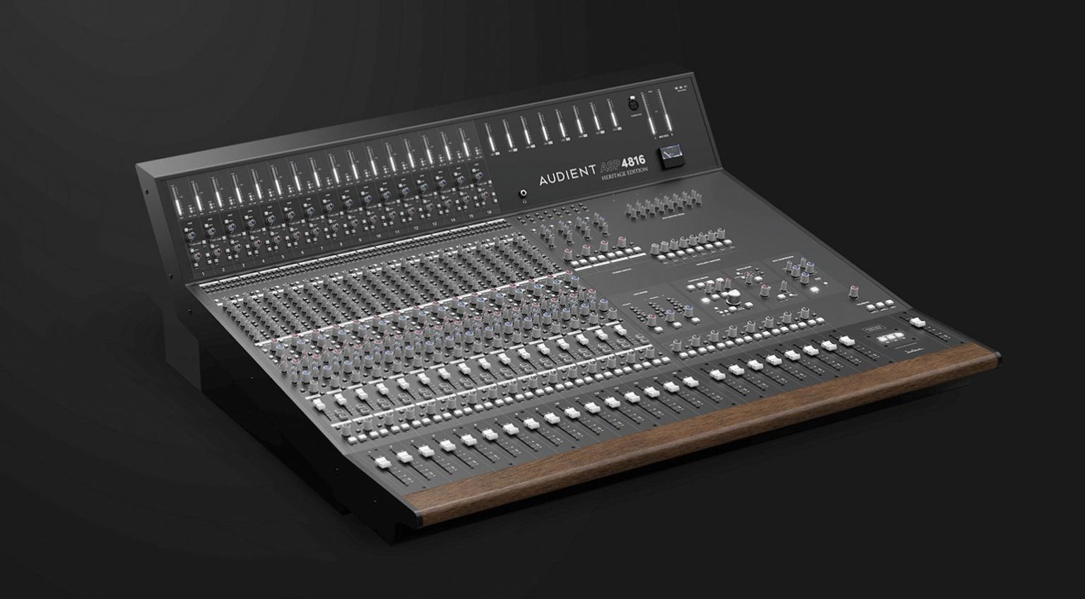 Audient ASP4816-HE analog mixer with vintage mix bus - gearnews.com