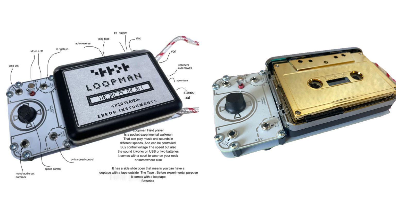 Error Instruments Loopman Field Player: Cassette action in the wild - gearnews.com