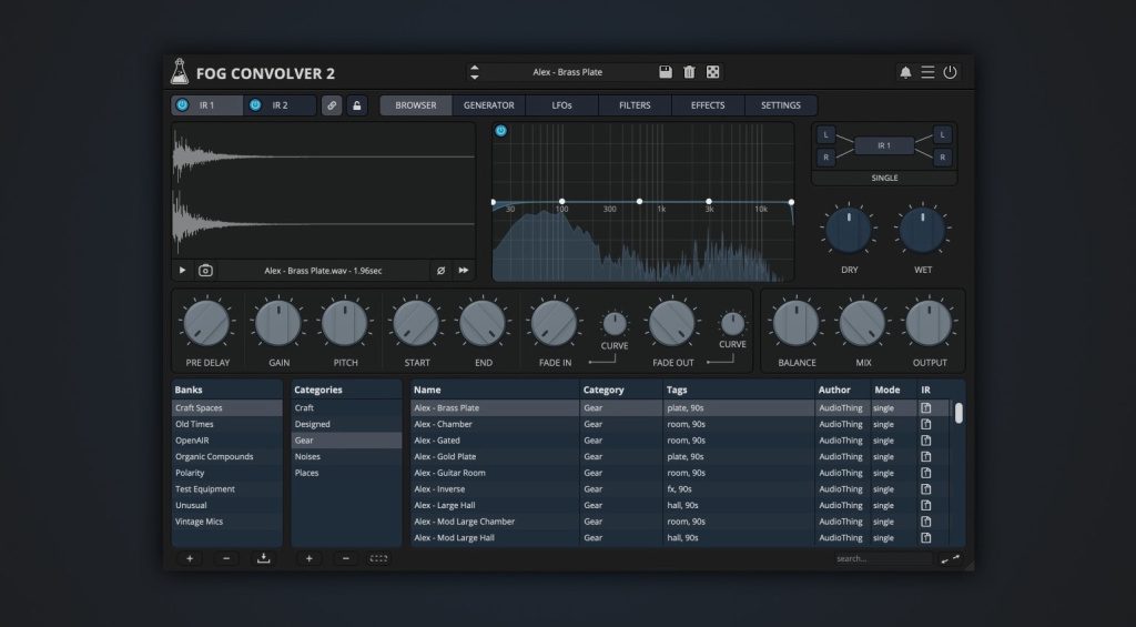Fog Convolver 2: new IR reverb by Audiothing - gearnews.com