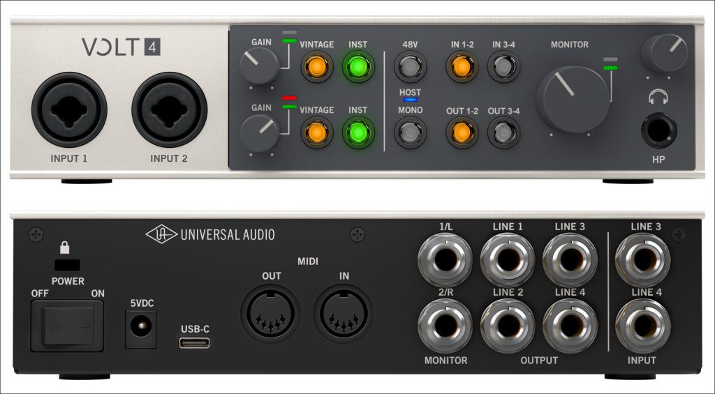 Universal Audio Volt 476p and Volt 4 interfaces - gearnews.com