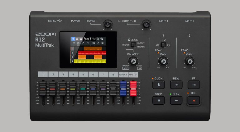 Zoom R12 MultiTrak has 8-channel recording & FX - gearnews.com