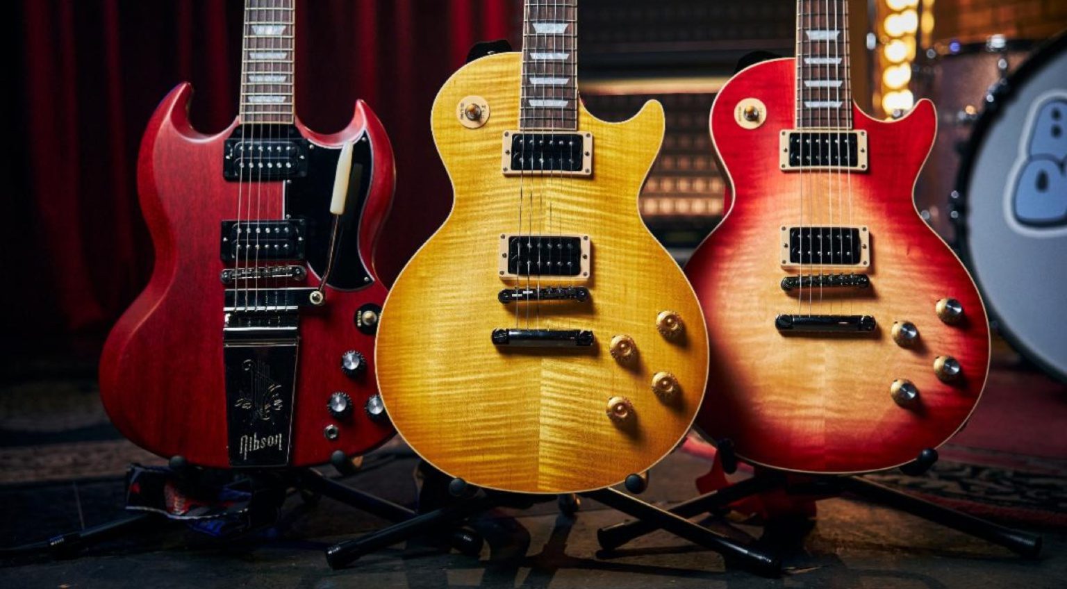Gibson Faded SG Standard 61 Maestro, Les Paul Standard 50s and 60s ...