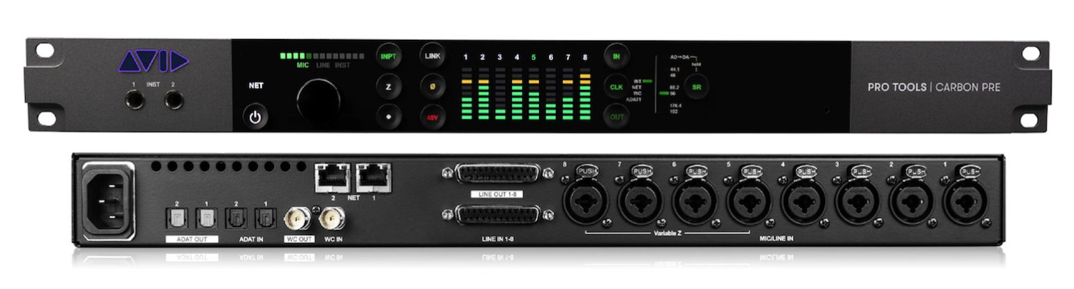 Avid unveils the Pro Tools Carbon Pre mic preamp interface