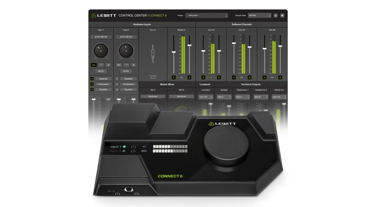Lewitt CONNECT 6 USB-C Audio Interface - gearnews.com