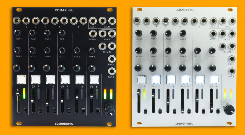 Cosmotronic Cosmix Pro: New design 6-channel expandable Eurorack mixer ...