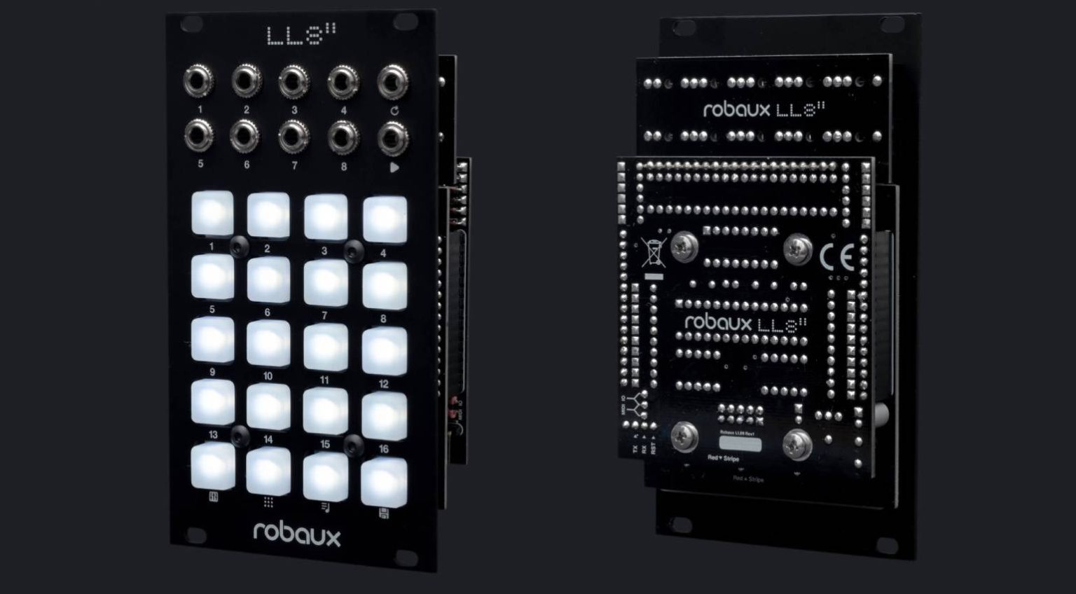 Robaux LL8": Little drum sequencer with big buttons - gearnews.com