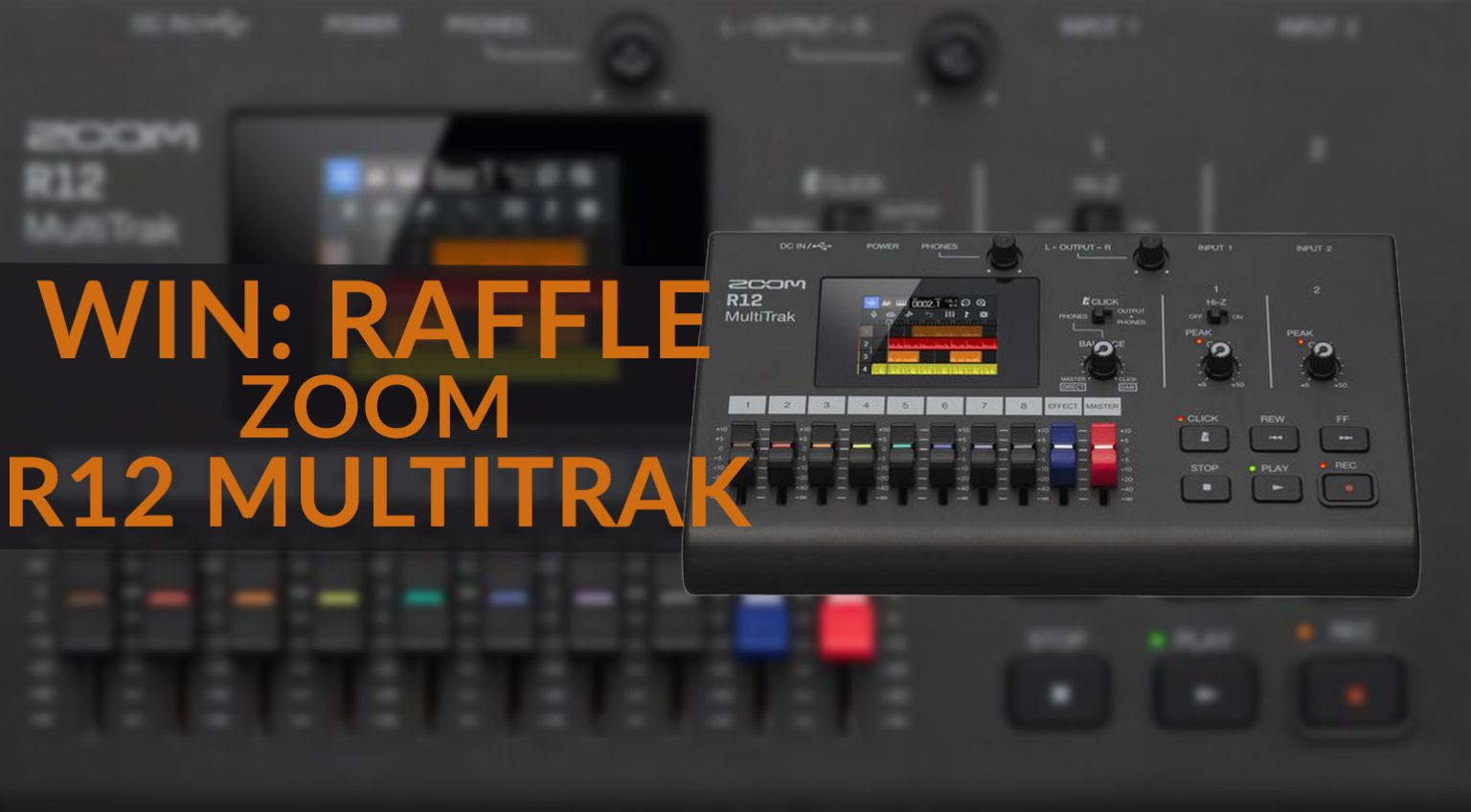 Zoom R12 MultiTrak has 8-channel recording & FX - gearnews.com