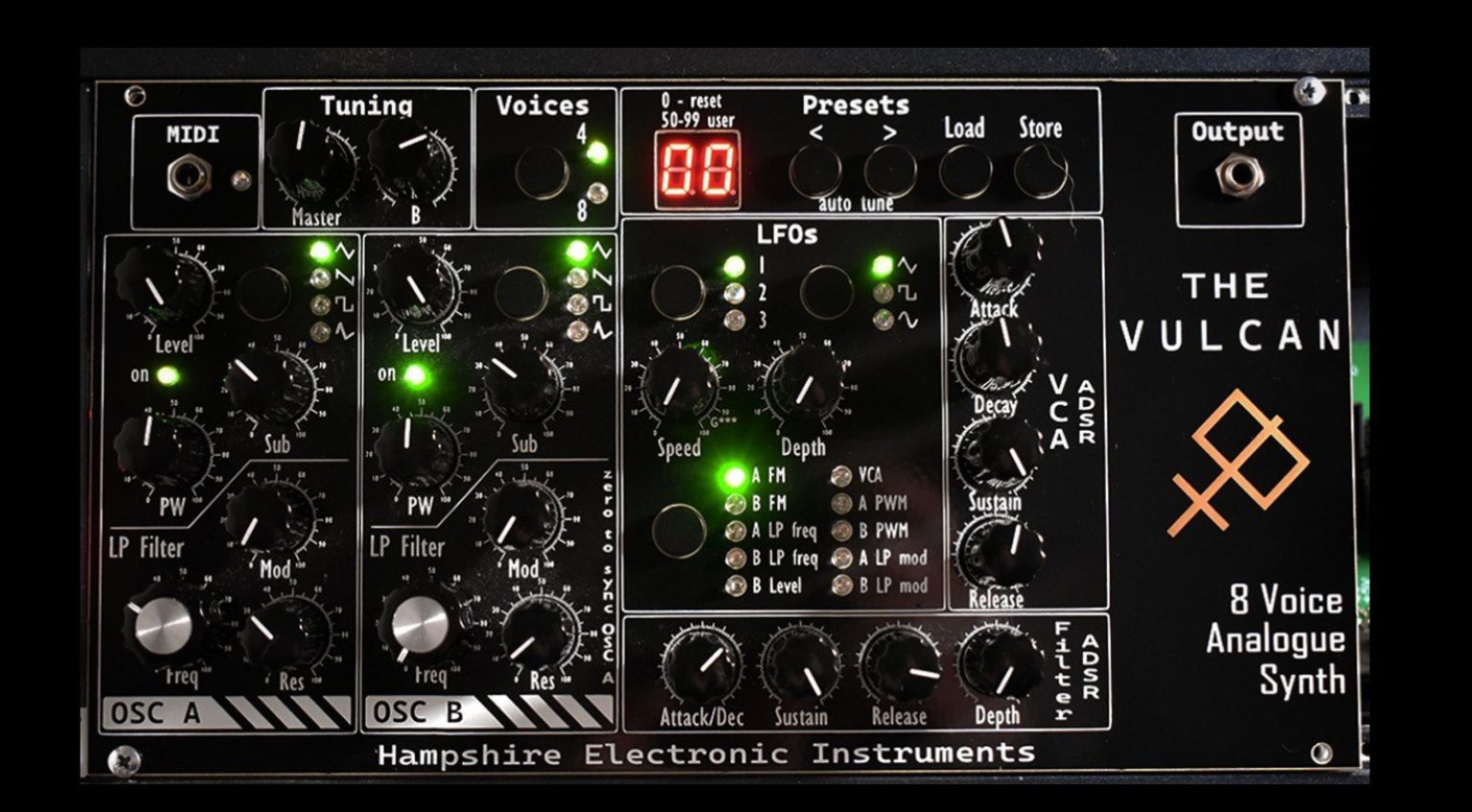 Vulcan: 8-Voice analogue polysynth for Eurorack - gearnews.com