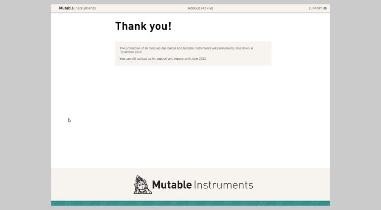 Mutable Instruments adds DX7 mode to Plaits and a load more algorithms ...