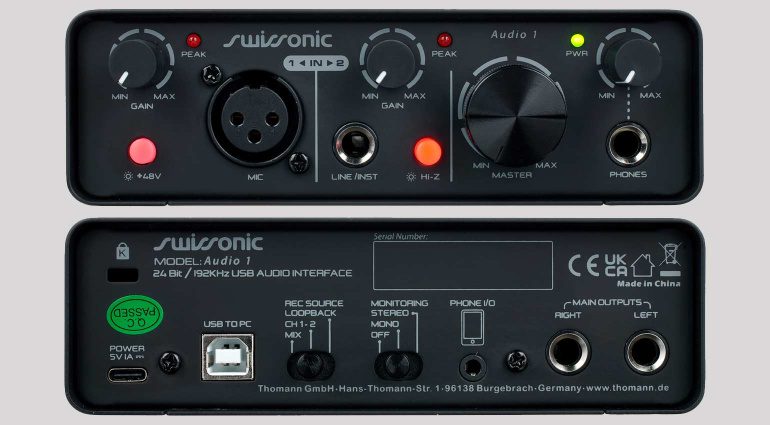 New Swissonic audio interfaces include vocal and guitar plugins