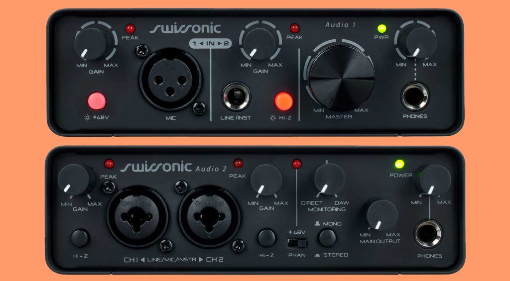 New Swissonic audio interfaces include vocal and guitar plugins