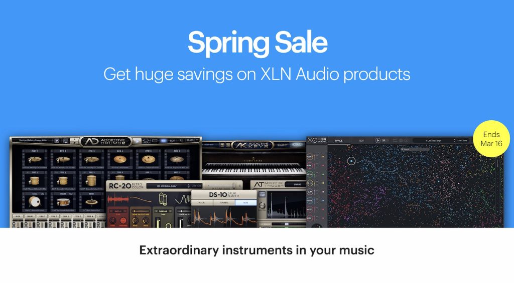 Save up to 55% with the XLN Audio Spring Sale! - gearnews.com