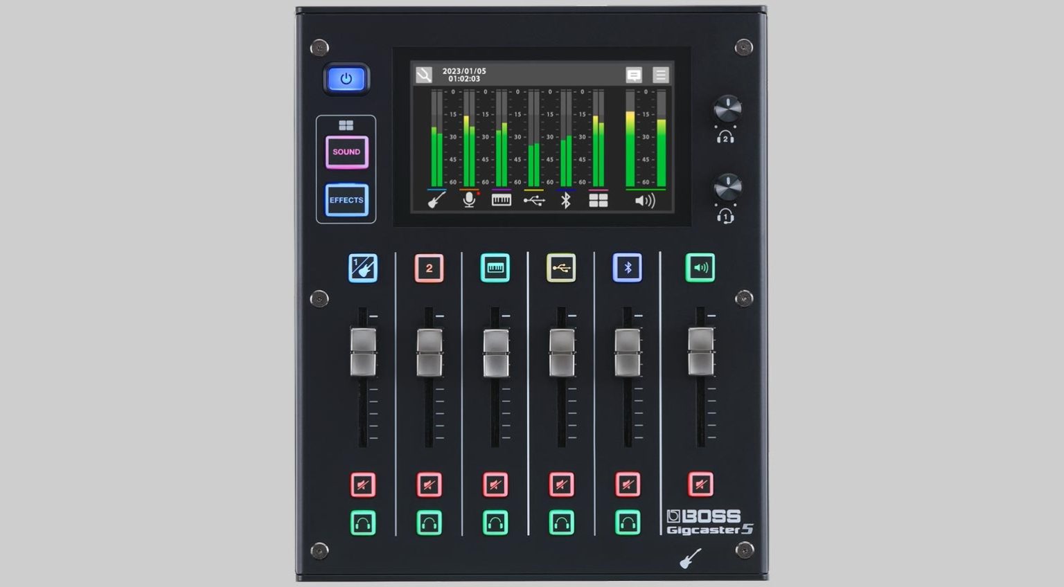 Meet the Boss Gigcaster 5 and 8 streaming mixers for musicians
