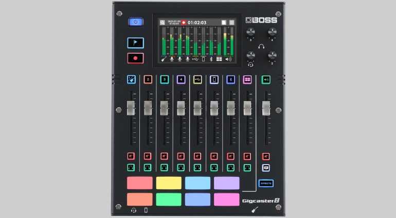 Meet the Boss Gigcaster 5 and 8 streaming mixers for musicians