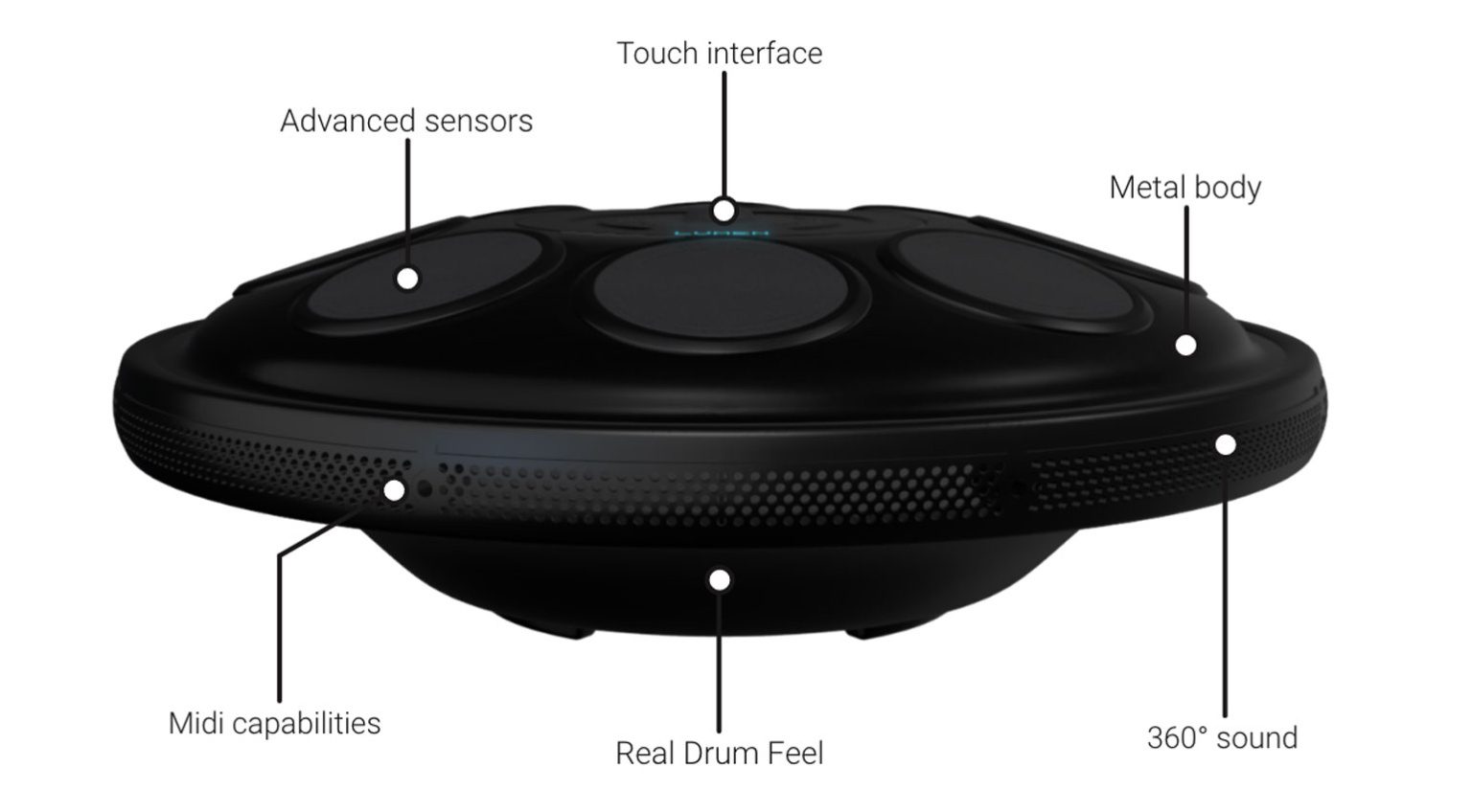 Lumen Handpan: Electro-acoustic gong machine - gearnews.com