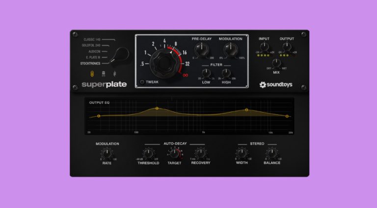 Soundtoys SuperPlate is a vintage plate simulator extraordinaire