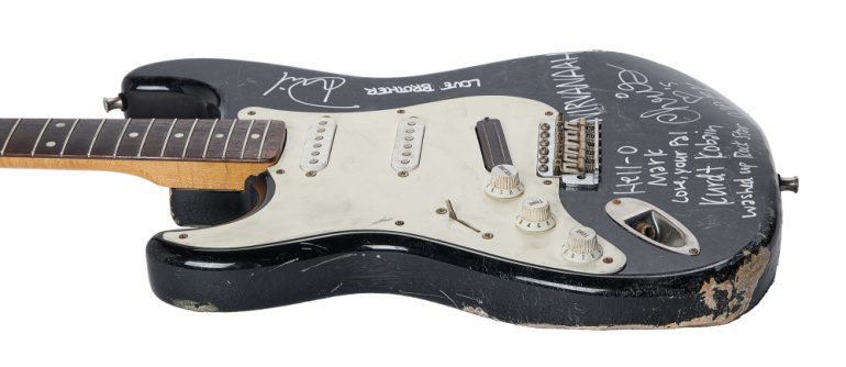 Kurt Cobain stage-smashed Nevermind-era Fender Strat up for auction ...