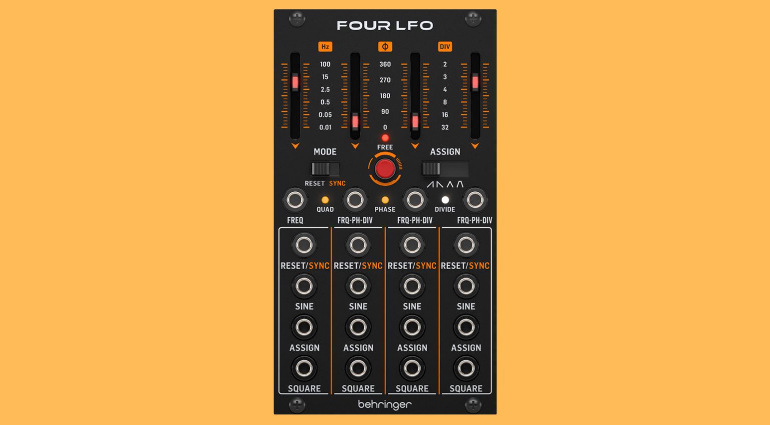 Behringer Four LFO Euroack modulation source - gearnews.com