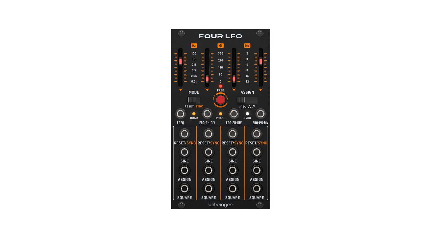 Behringer Four LFO Euroack modulation source - gearnews.com