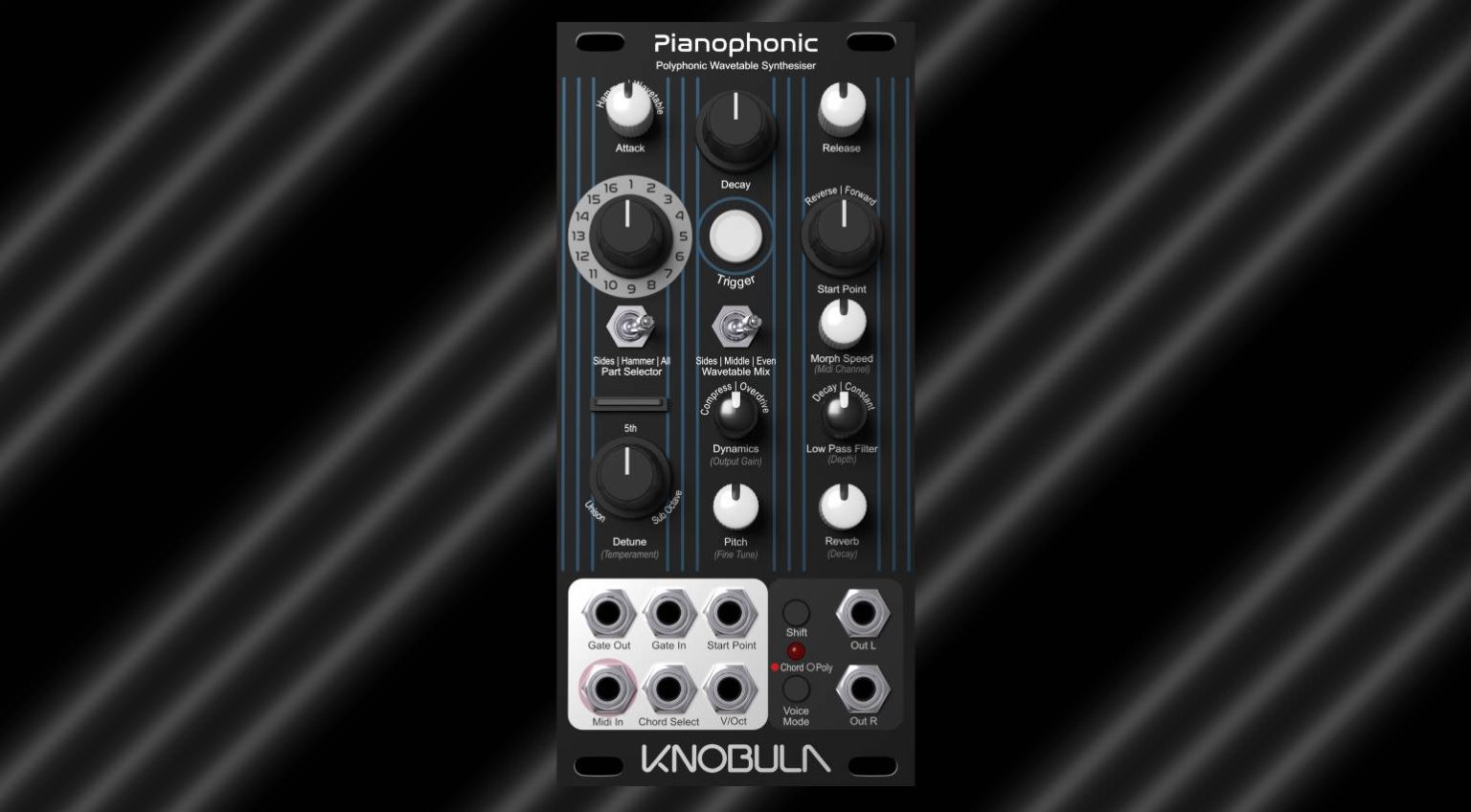 Superbooth 23: Knobula Pianophonic Wavetable Synthesizer module ...