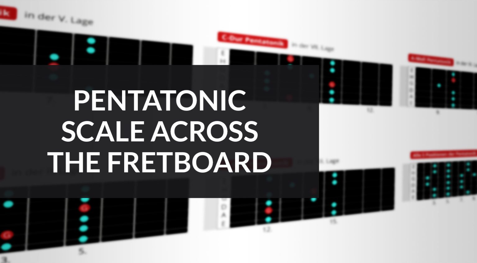 How to Improvise: Using the Pentatonic Scale across the Fretboard ...