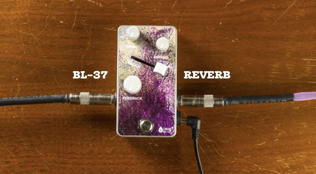 OBNE BL-37 Reverb with Clock slider control for warping - gearnews.com