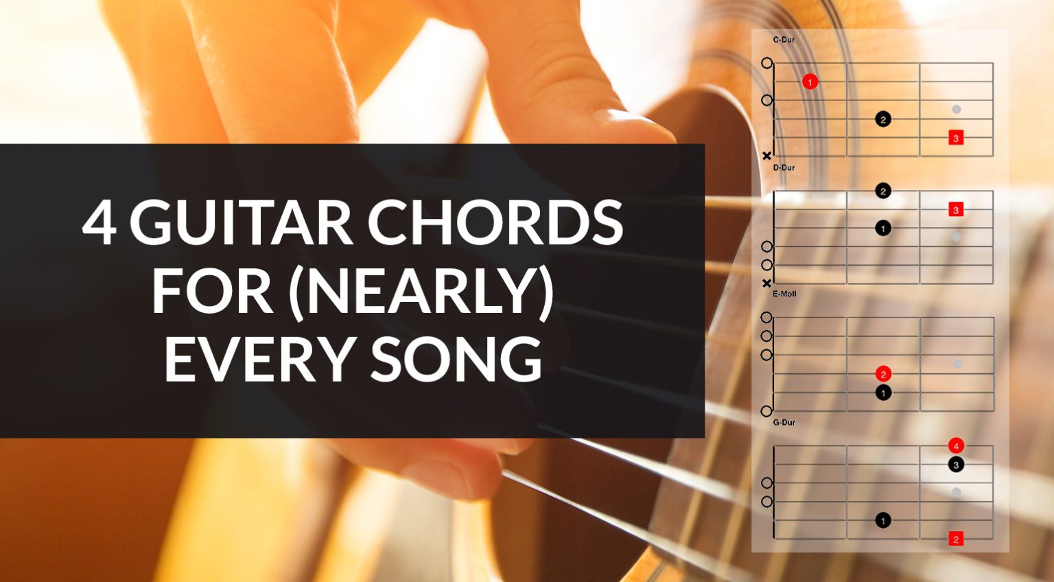 Four Guitar Chords For (Nearly) Every Song - gearnews.com