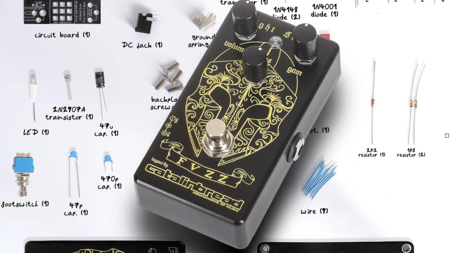 Catalinbread Knight School Fuzz DIY pedal kit - gearnews.com