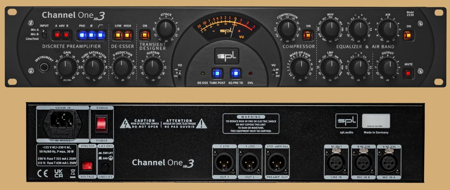 SPL Channel One Mk3 and Track One Mk3 Channel Strips