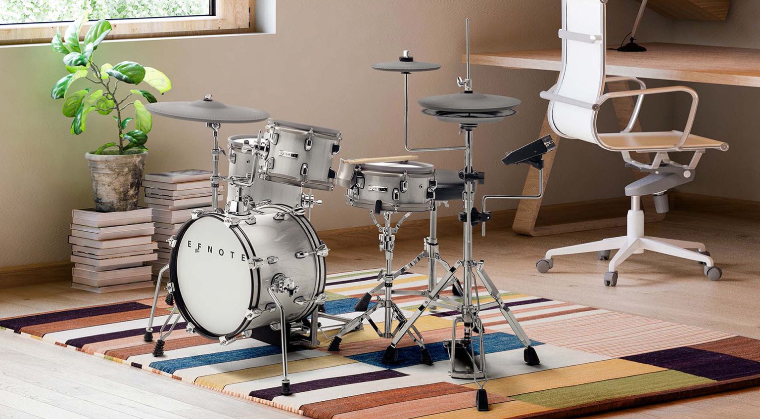 EFNOTE Mini - The Cutest e-Drum Kit Ever? - gearnews.com
