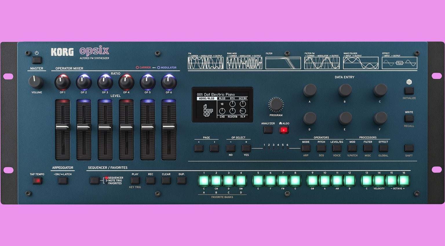 The new Korg modwave, opsix and wavestate modules