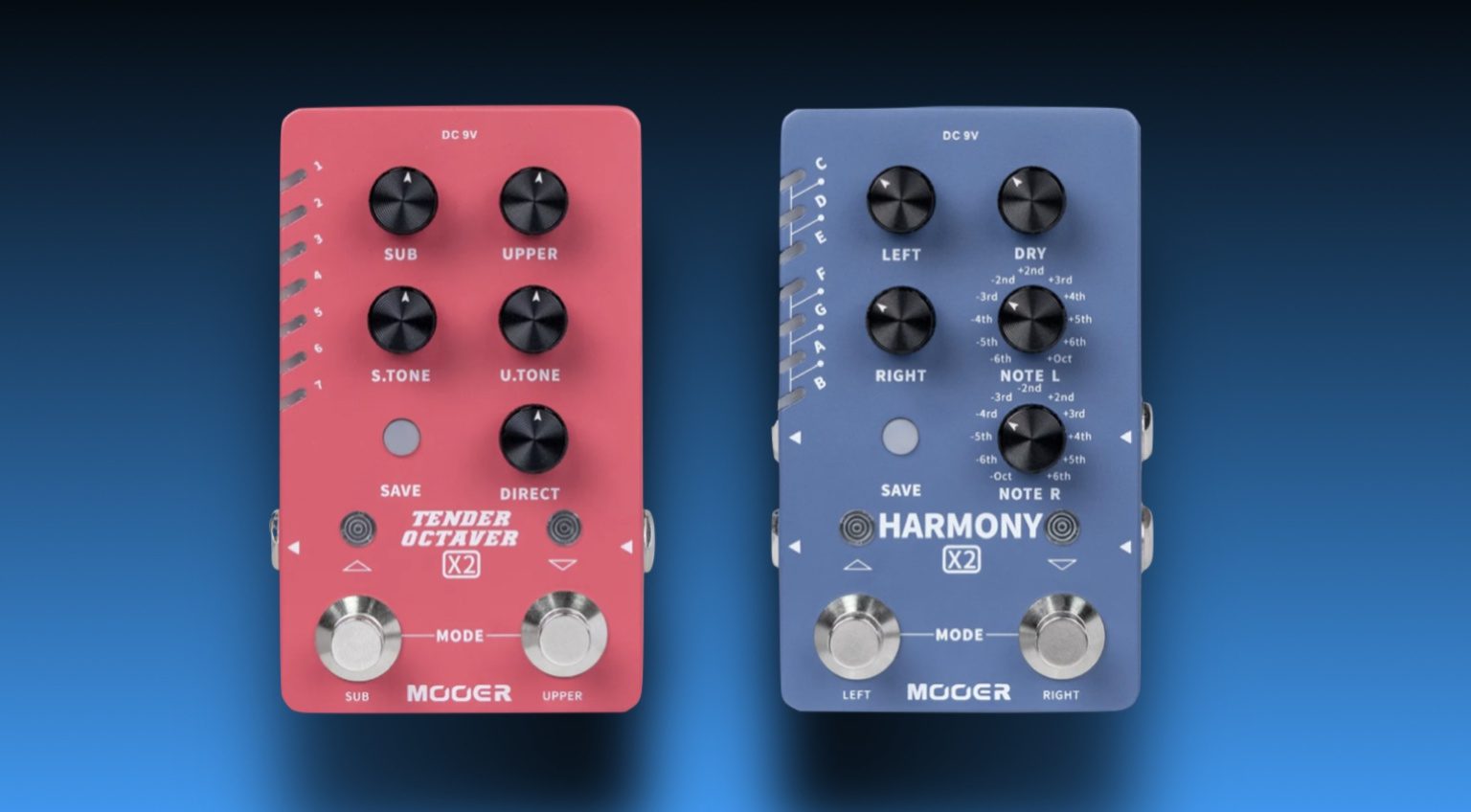 Mooer Harmony X2 and Tender Octaver X2 added to X2 Series - gearnews.com