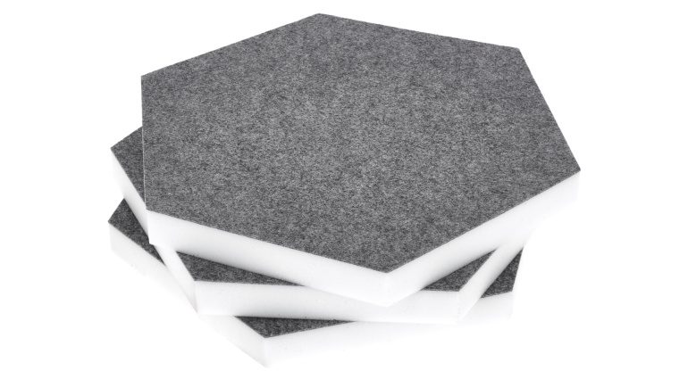 Get the most out of your room with t.akustik Hexagon absorbers ...