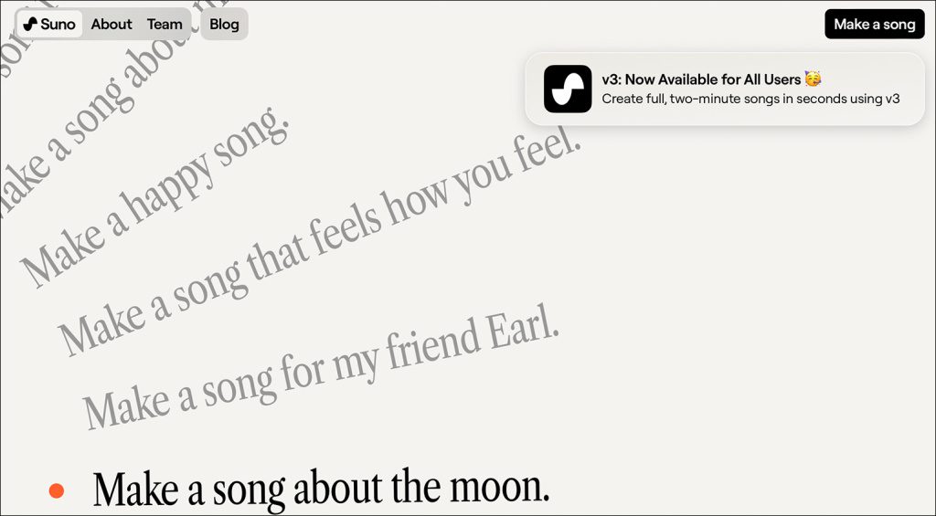 Suno AI writes complete songs with lyrics from simple text prompts ...