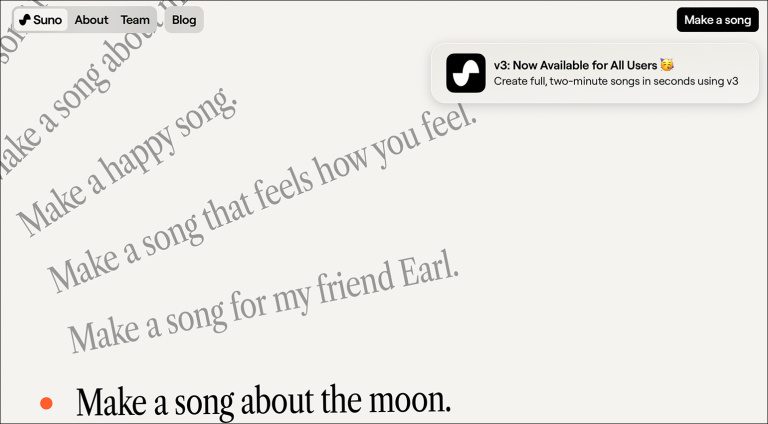 Suno AI writes complete songs with lyrics from simple text prompts ...