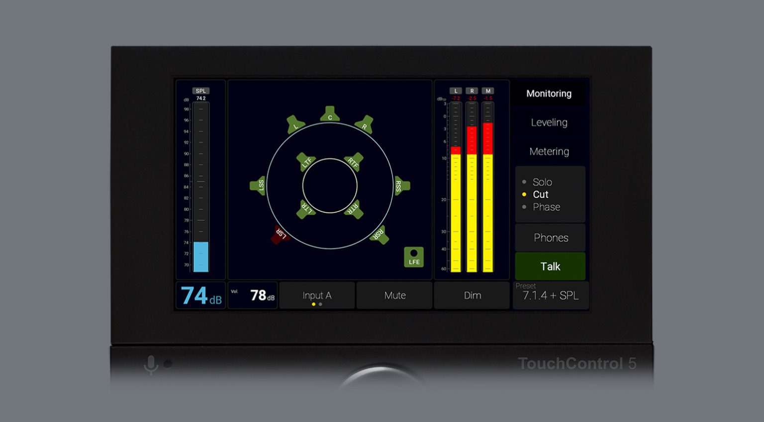 RTW TouchControl 5: Control and Metering for Immersive Mixing