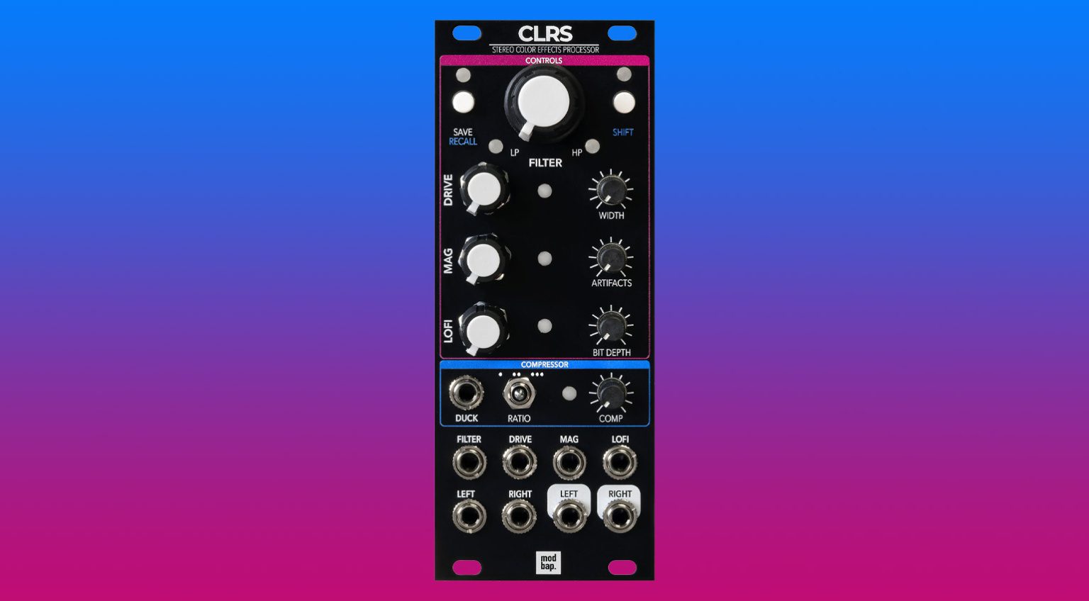 Modbap CLRS: Filter, Color, Saturation, Tape, and Lo-fi – now in Stereo! - gearnews.com