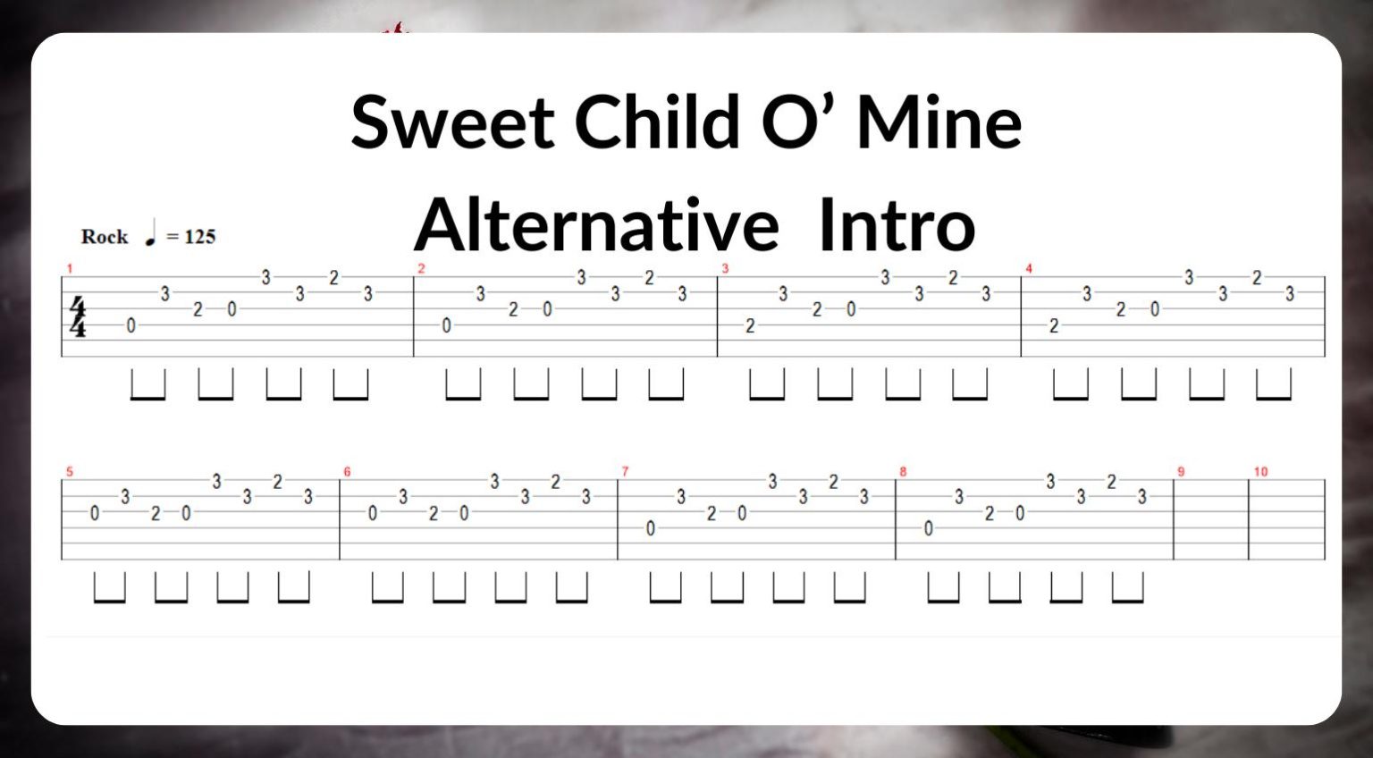 Cómo tocar Sweet Child O' Mine con la guitarra - gearnews.es