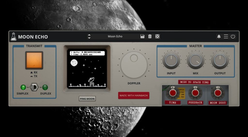 AudioThing Moon Echo: Free Hainbach plug-in for cool space delays - gearnews.com
