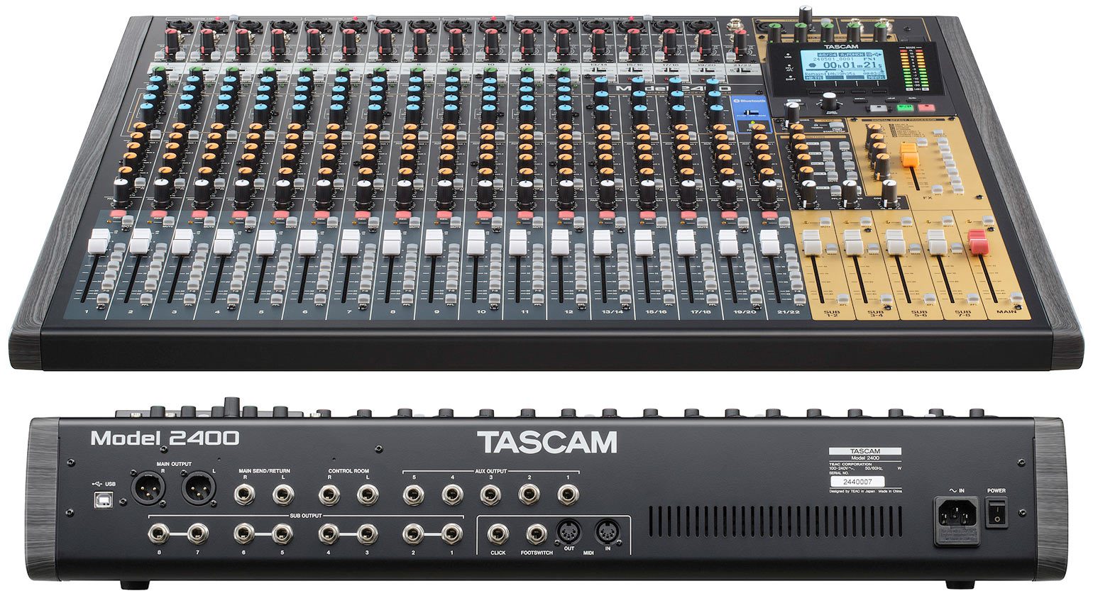 Tascam Model 2400: The new Flagship Mixer/Multitrack Recorder ...