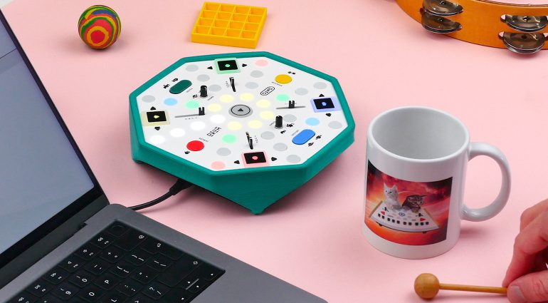 Dato Drum Is a Friendly Circular Drum Machine With 4 Voices and 8 Steps ...